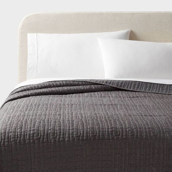 Threshold | Bedding | Threshold King Tencel Quilt Dark Gray Threshold ...